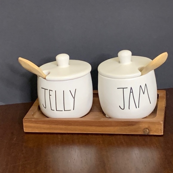 Rae Dunn | Dining | Rae Dunn Jelly Jam With Spoons Set New | Poshmark